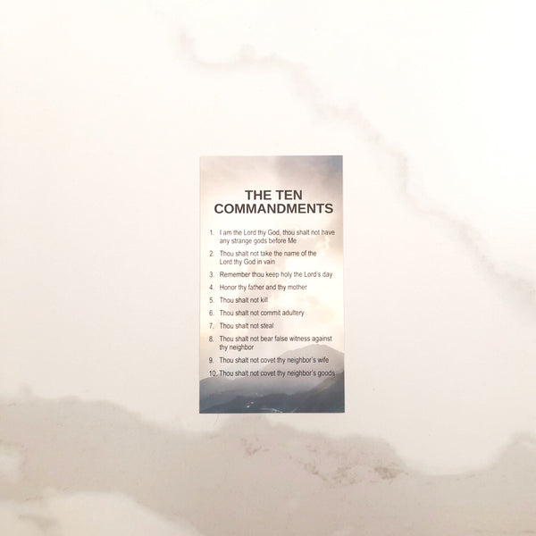 Holy Card: The Ten Commandments – The Catholic Shop